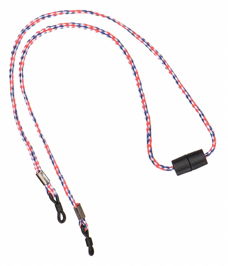 Red/White/Blue, 24 in Lg, Eyewear Retainer - 35WU70|417 - Grainger