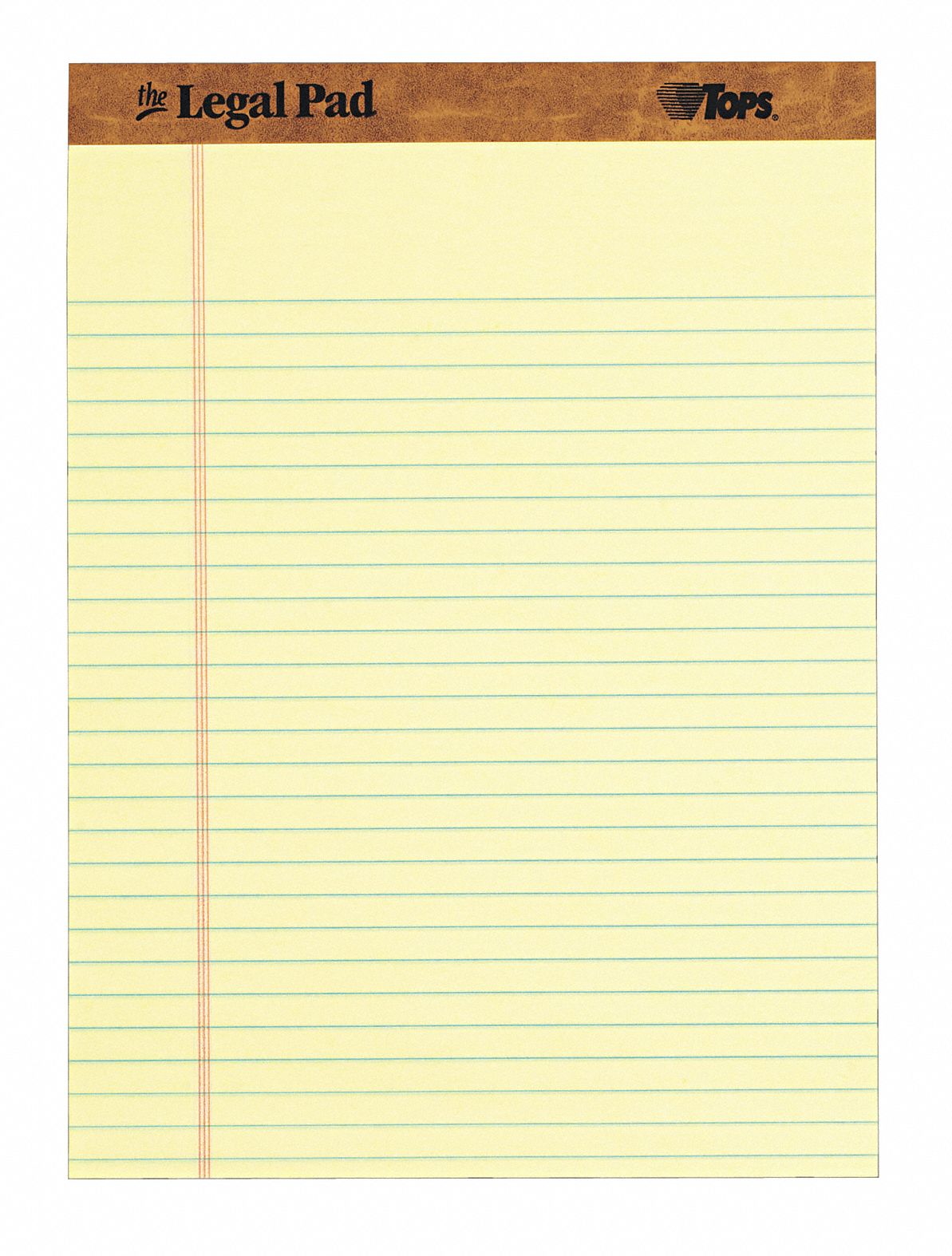 The Legal Pad™ Ruled Perforated Pad, 8 1/2 x 11 3/4 in - Grainger