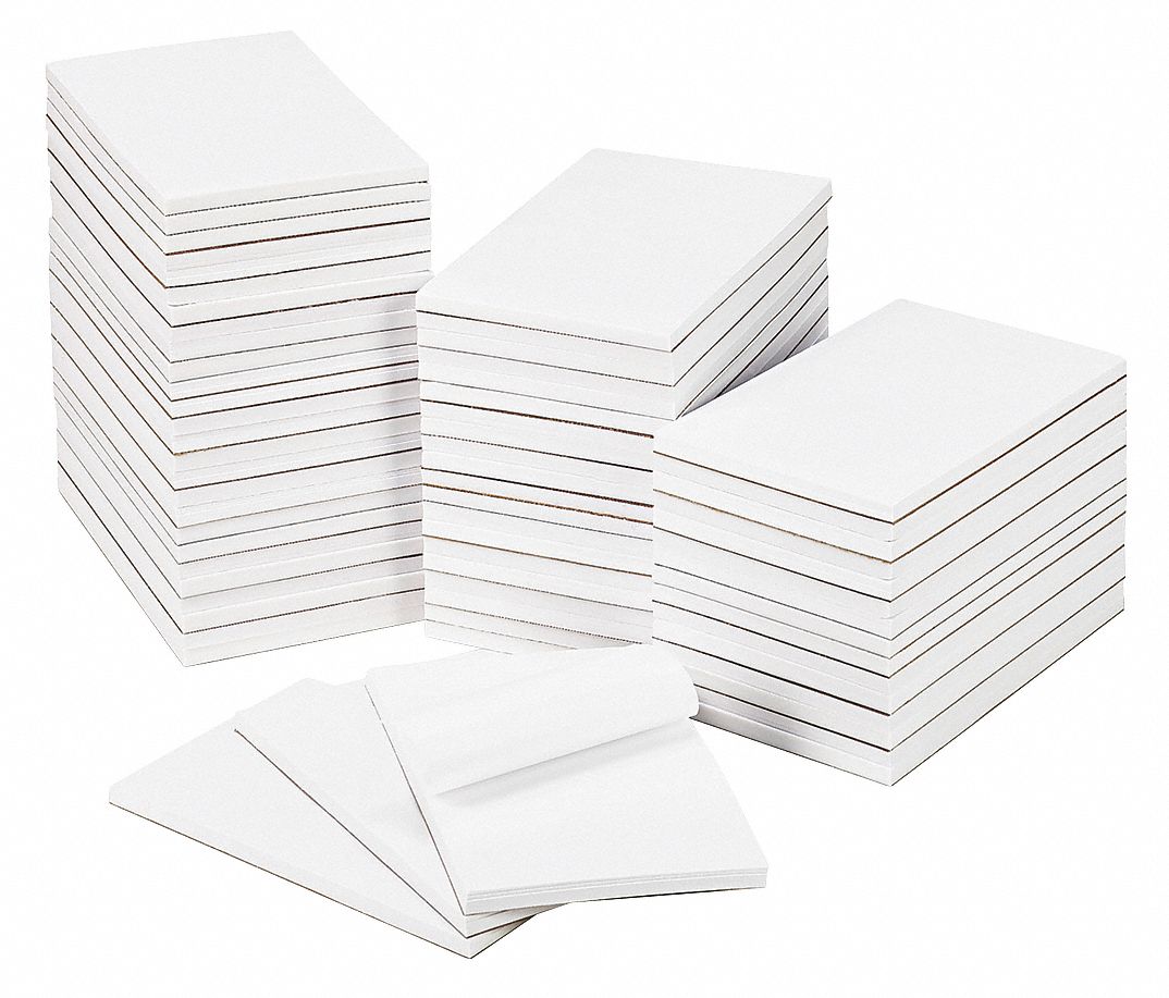 UNIVERSAL, White, Std, Sticky Notes - 35X089|UNV35625 - Grainger