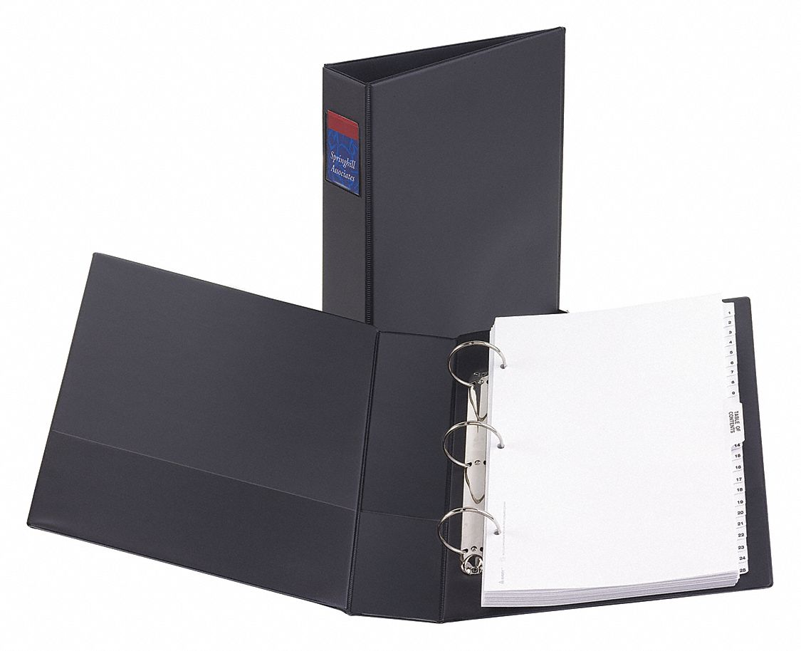 Durable Binder,Round,2 in.,Std,Black - Grainger