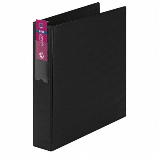 Durable Binder,EZD(TM),1-1/2in,Std,Black - Grainger
