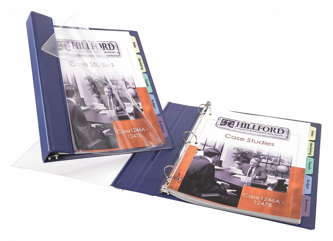 1 in Ring Size, Round, Ring Binder - 35X480|AVE10851 - Grainger