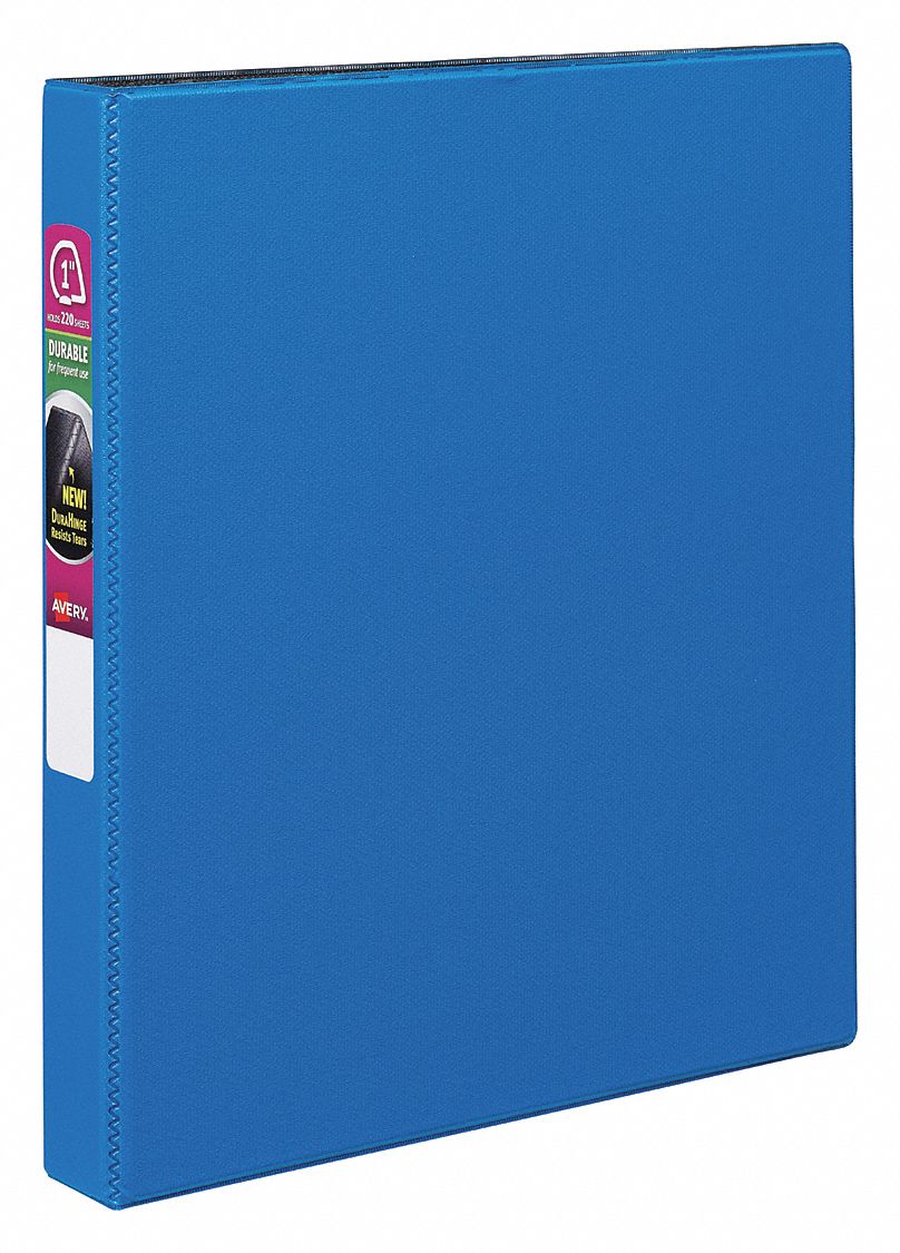 1 in Ring Size, Slant D-Ring, Ring Binder - 35X572|AVE27251 - Grainger