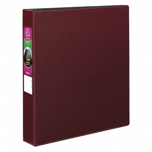 1 1/2 in Ring Size, Slant D-Ring, Ring Binder - 35X580|AVE27352 - Grainger