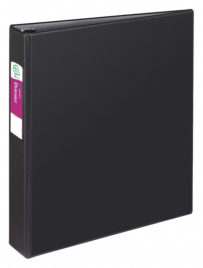 Durable Binder,Slant,1-1/2 in.,Std,Black - Grainger