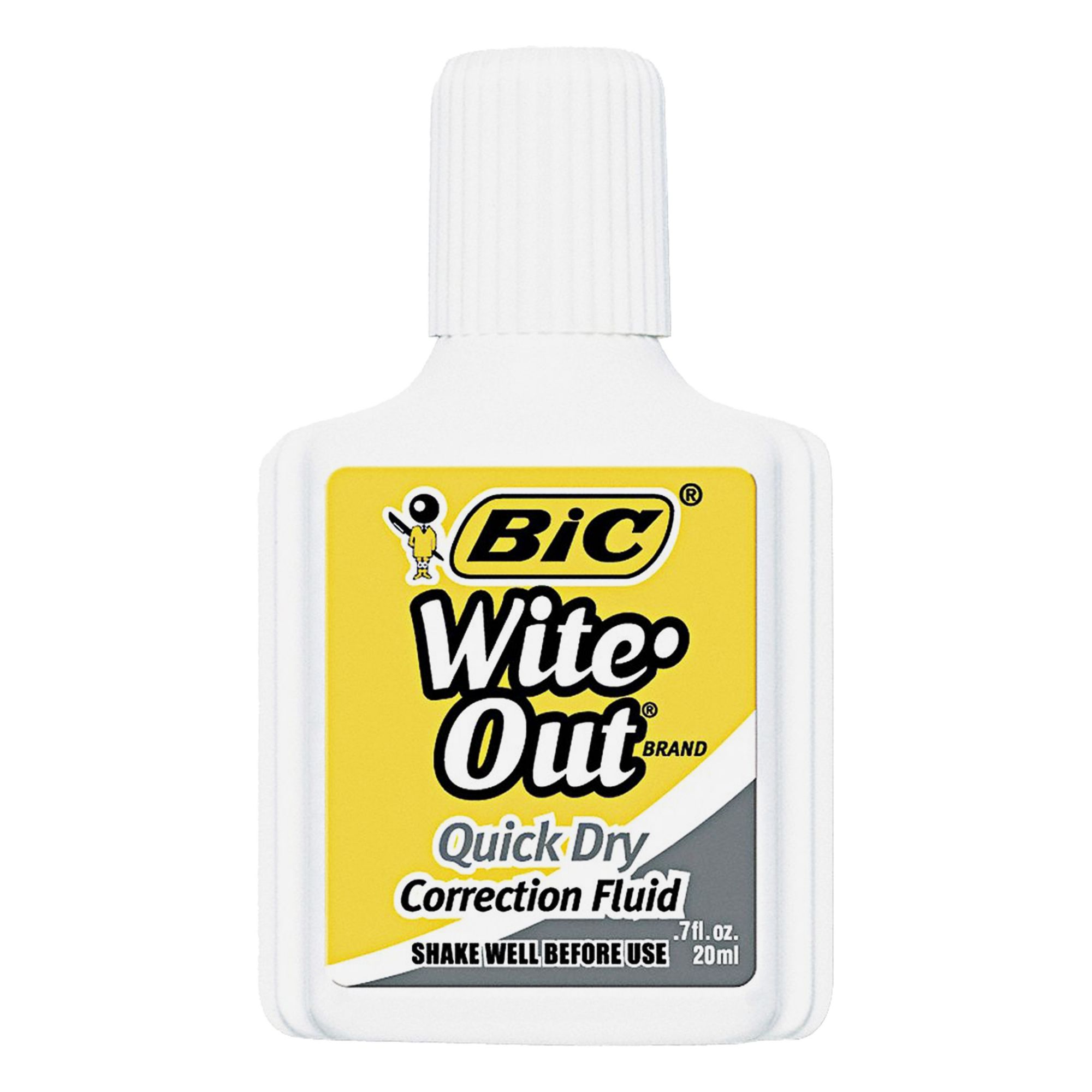 BIC, 20 mL Correction Fluid Volume, Quick-Dry, Correction Fluid ...