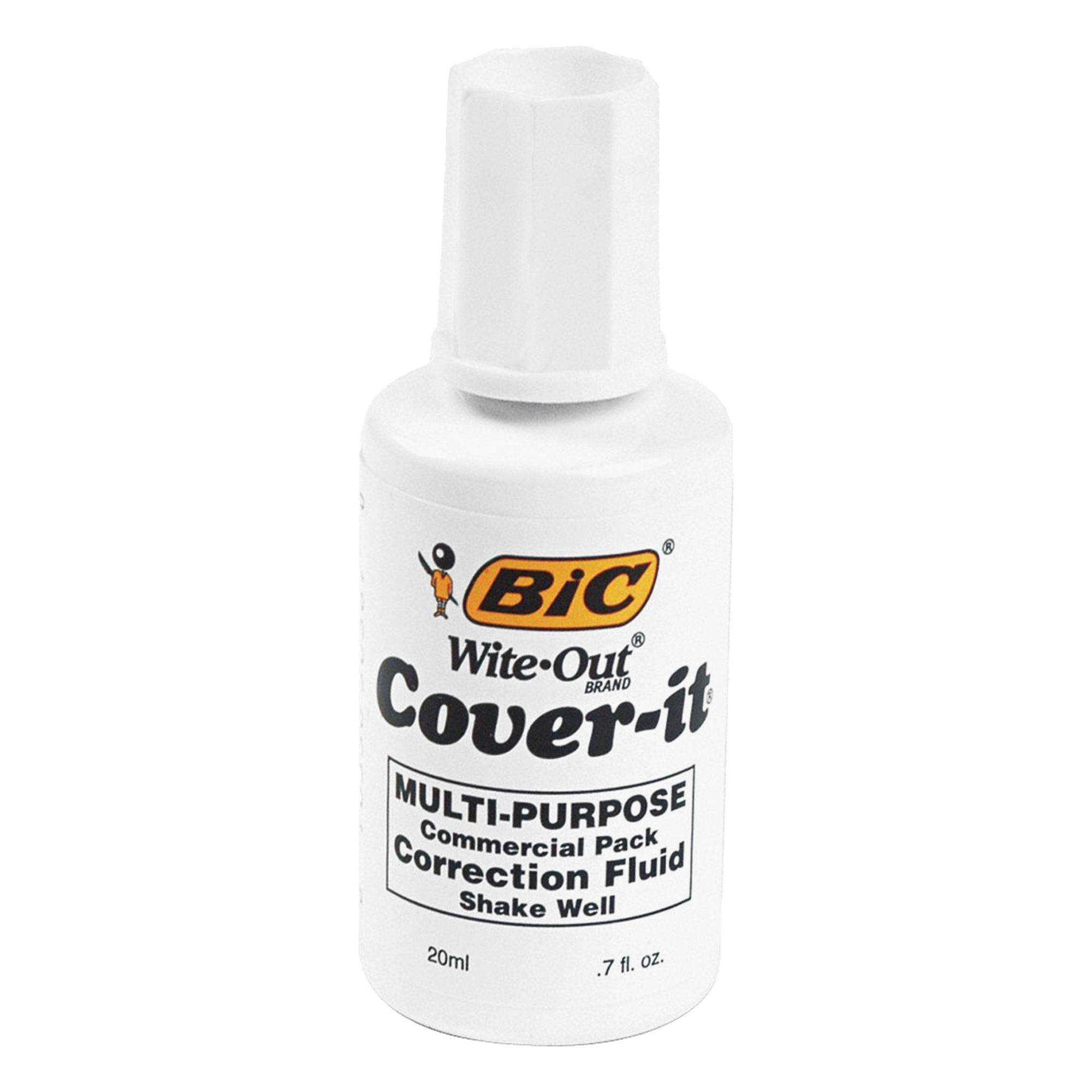 BIC, 20 mL Correction Fluid Volume, Foam Wedge, Correction Fluid ...