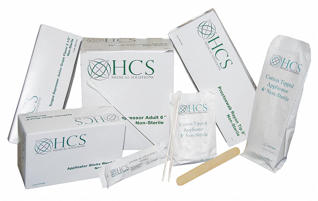 HCS 6 In Lg Wood Cotton Tip Swab 35XE19 HCS1005 Grainger