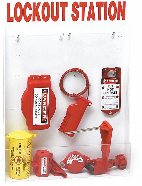 BRADY, Electrical & Valve, Lockout Station, Lockout Station - 35XM10 ...