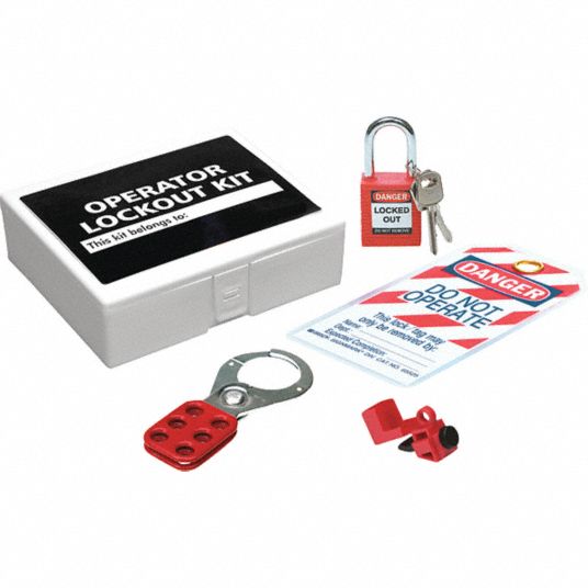 BRADY, Keyed Different Padlocks, 103648, Portable Lockout Kit - 35XM14 ...