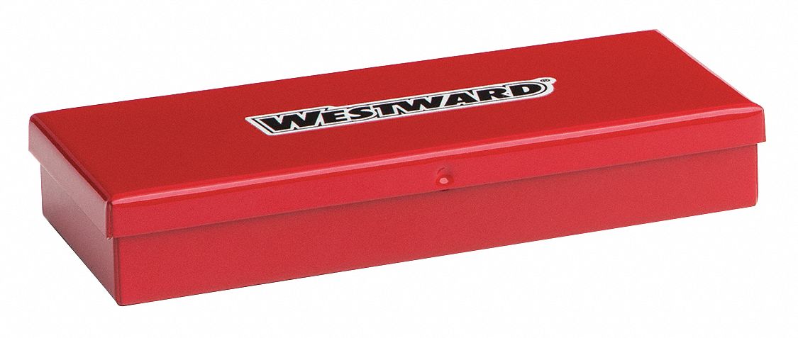 Steel, Socket Storage Box, 6 1/2 in Overall Width, 2 3/4 in Overall ...