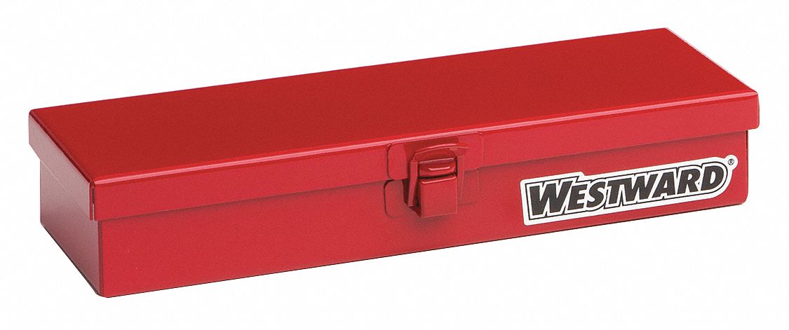 Steel, Socket Storage Box, 9 1/4 in Overall Width, 3 5/8 in Overall ...