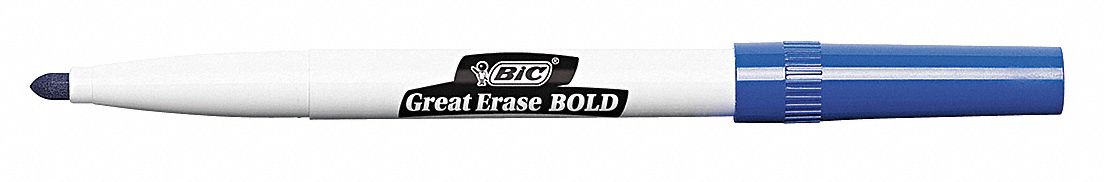 Great Erase® Bold Pocket-Style Dry Erase Marker, Fine, PK 12 - Grainger
