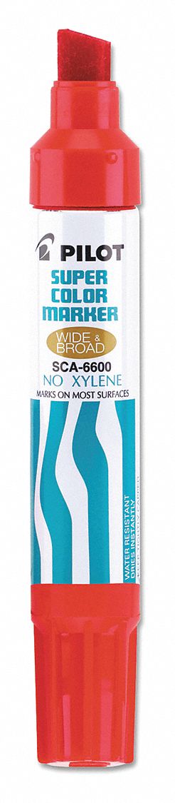 PILOT, Red, Capped, Permanent Marker - 35Y037|PIL45300 - Grainger