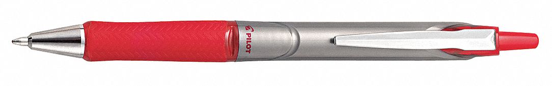 Red, 1 mm Pen Tip, Ballpoint Pen - 35Y117|PIL31912 - Grainger