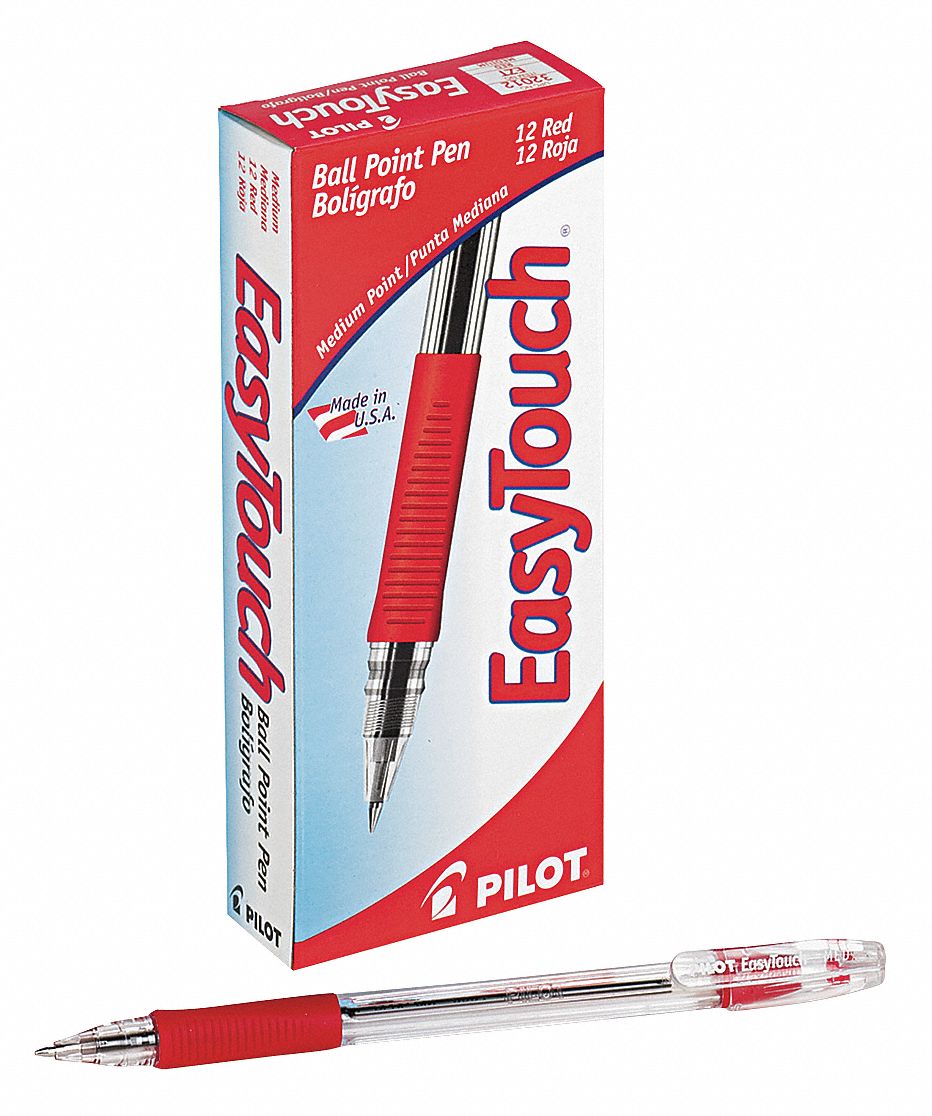 PILOT, EasyTouch®, Red, Ballpoint Pen - 35Y141|PIL32012 - Grainger