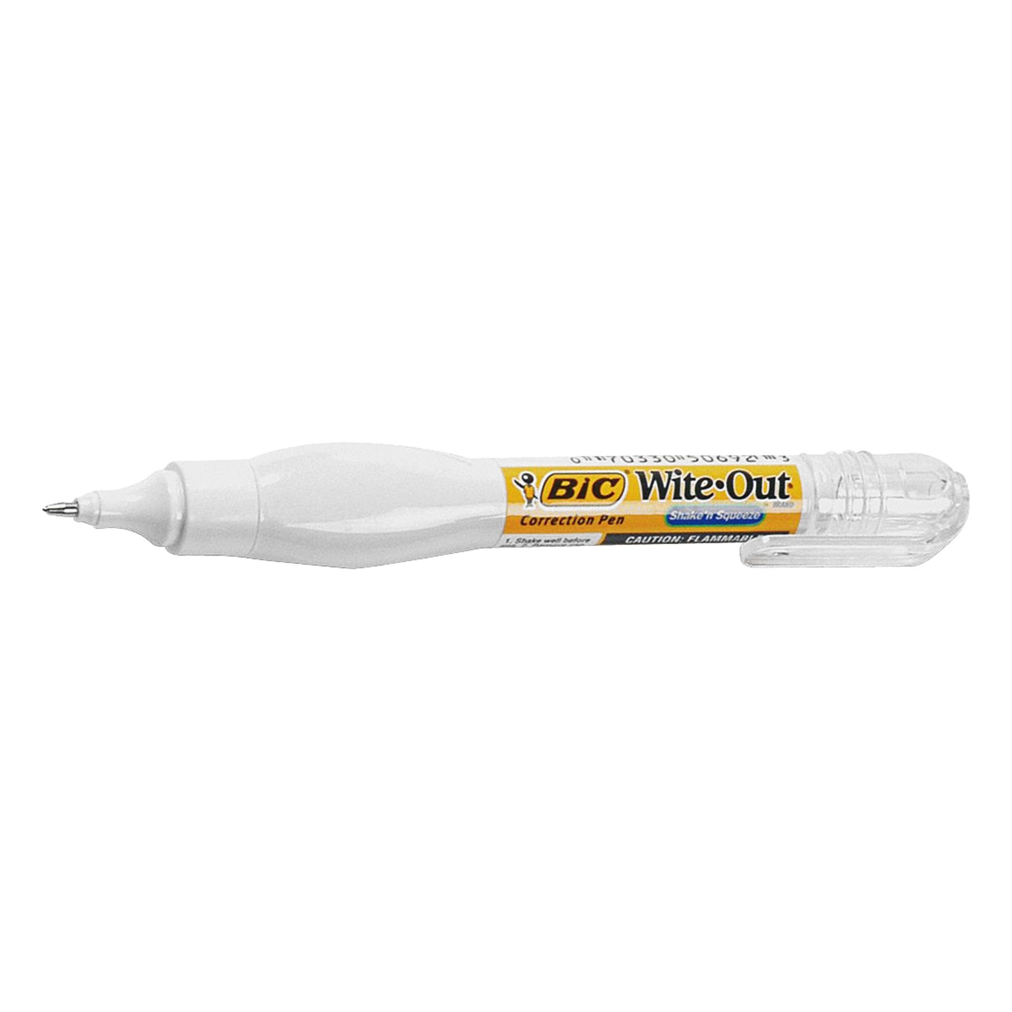 BIC, 8 mL Correction Fluid Volume, Quick-Dry, Correction Pen - 35Y156 ...
