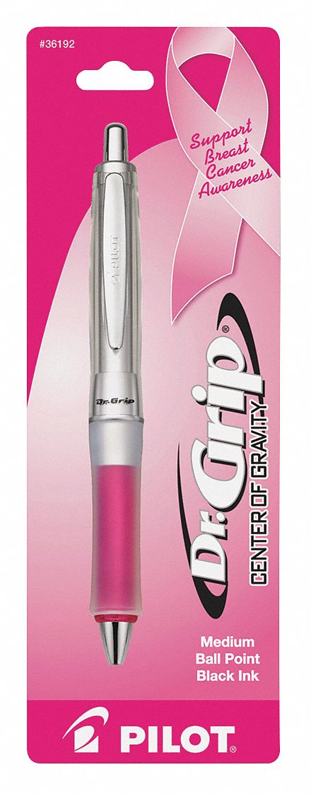 PILOT, Dr. Grip®, Black, Ballpoint Pen - 35Y162|PIL36192 - Grainger