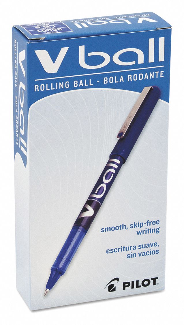 PILOT, VBall® Liquid Ink, Blue, Rollerball Pen - 35Y390|PIL35201 - Grainger