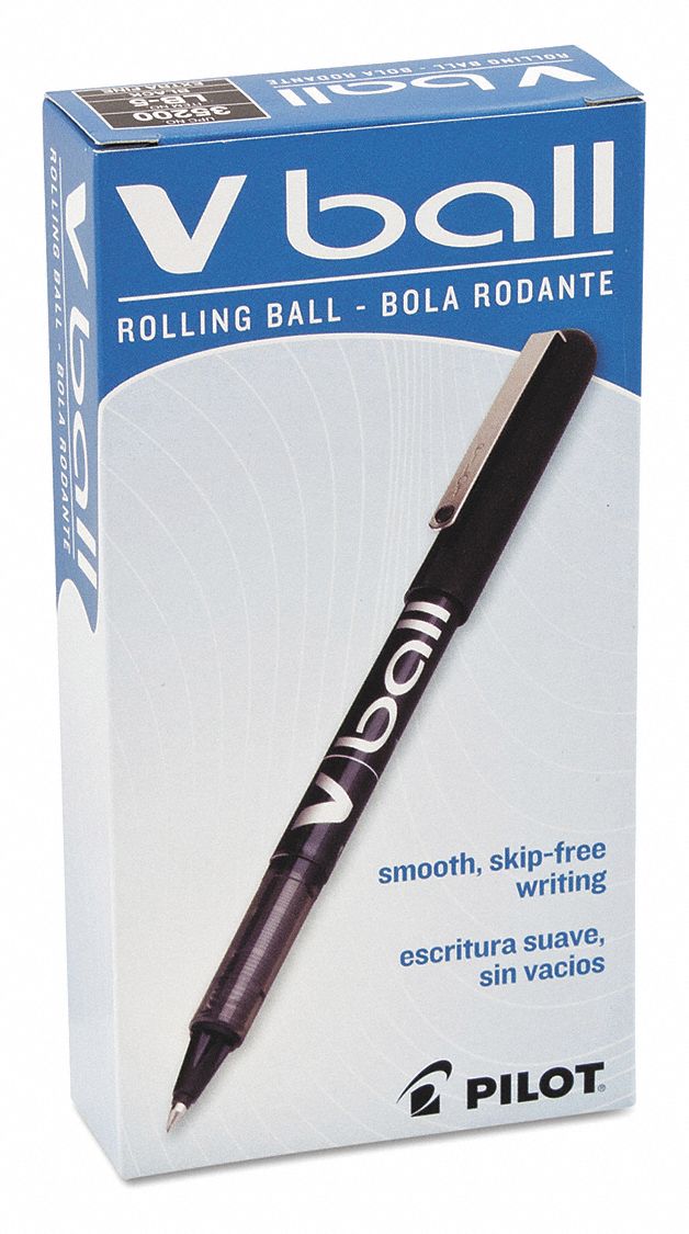 PILOT, VBall® Liquid Ink, Black, Rollerball Pen - 35Y391|PIL35200 ...