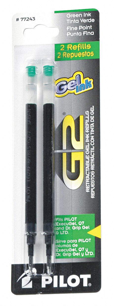 PILOT, Green, Fine, Pen Ink Refill - 35Y564|PIL77243 - Grainger