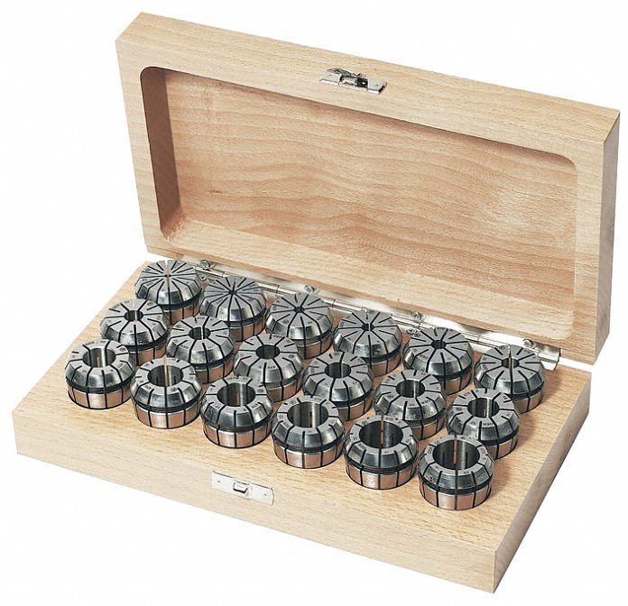 TECHNIKS, ER32, 7/32 in to 3/4 in Collet Size Range, Collet Set ...