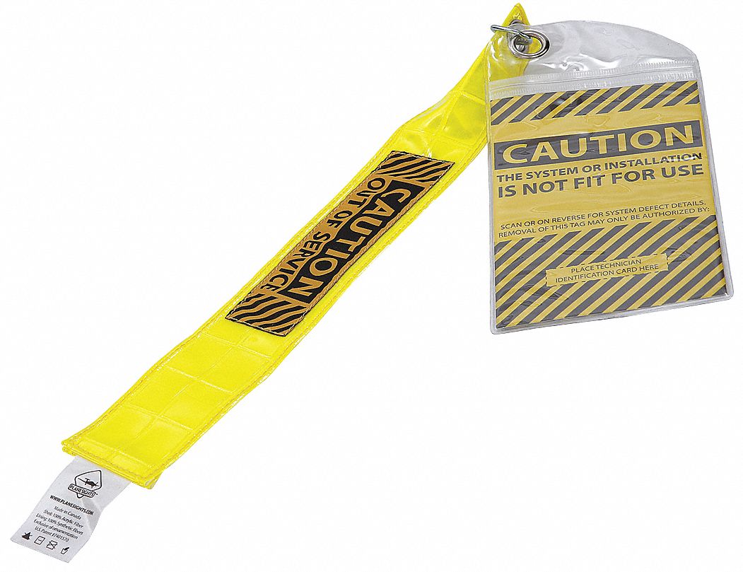 Caution Tag, Height 12", Width 2" - Grainger