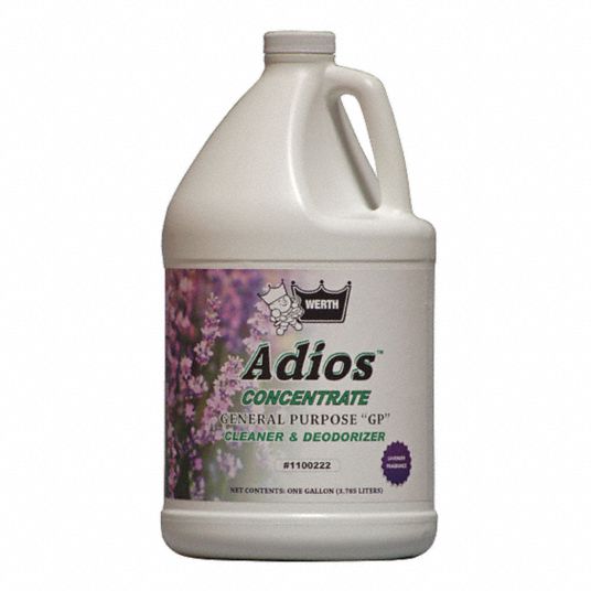 WERTH SANITARY SUPPLY, Jug, 4 gal Container Size, General Purpose ...