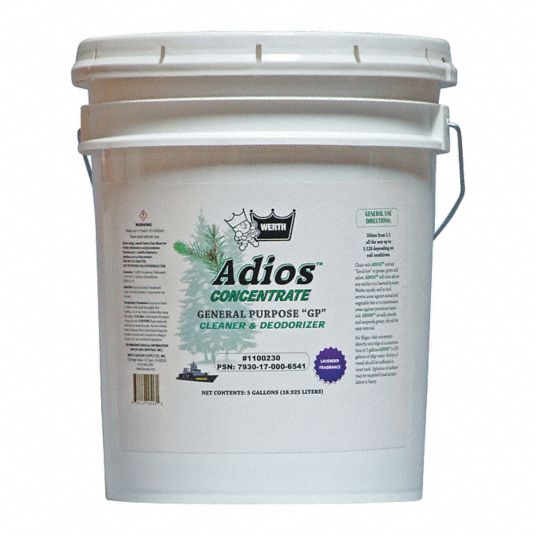WERTH SANITARY SUPPLY, Bucket, 5 gal Container Size, General Purpose ...