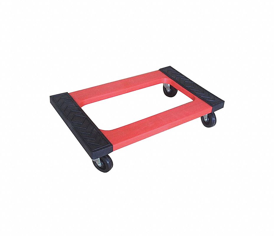 APPROVED VENDOR Plataforma U Gral,Plástico,Rojo,1200 lb. - Plataformas ...