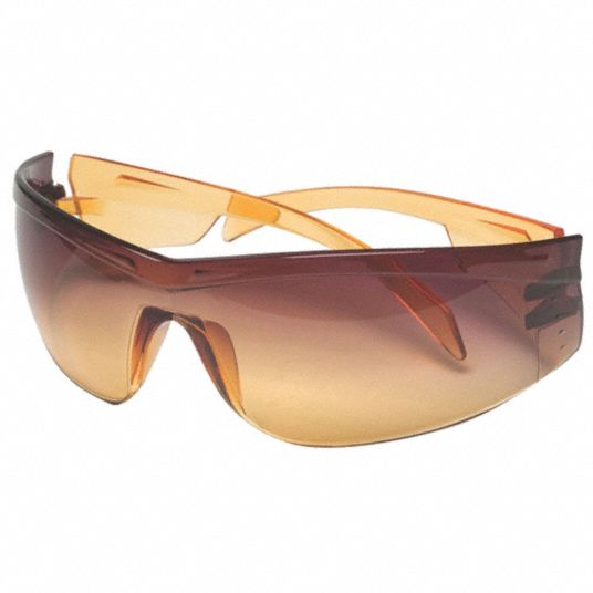 MSA, Amber Lens, Frameless, Safety Glasses - 35YP53|10106386 - Grainger