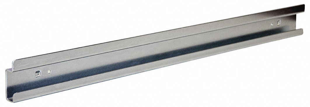 TRESTON, 2 in x 24 7/8 in x 3 in, 1 Hooks, Bin Mounting Rail - 35YR34 ...