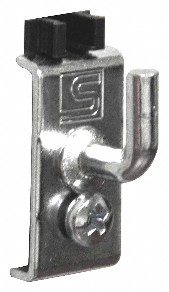 TRESTON, 3/8 in x 25/64 in x 1 3/4 in, 5 Hooks, Single Rod Pegboard ...