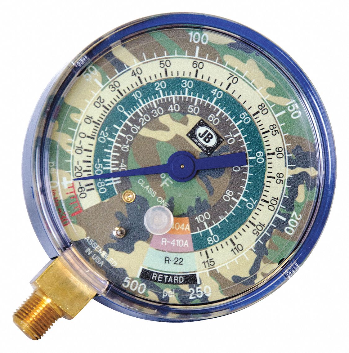 JB INDUSTRIES, Low Side Gauge, 14.7 psi to 500 psi, Low Side Gauge ...