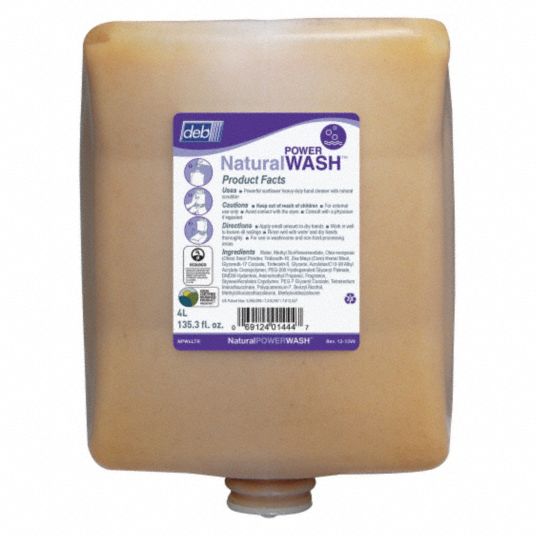 DEB, Liquid, Includes Grit, Hand Cleaner - 35YX89|NPW4LTR - Grainger