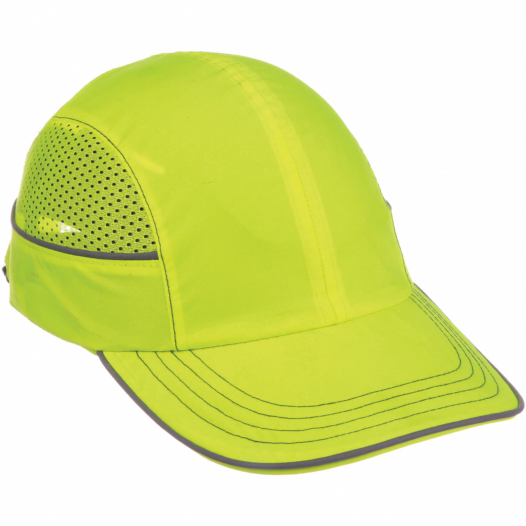 Hi-Visibility Green, Hook-and-Loop, Bump Cap - 35YZ40|8950 - Grainger