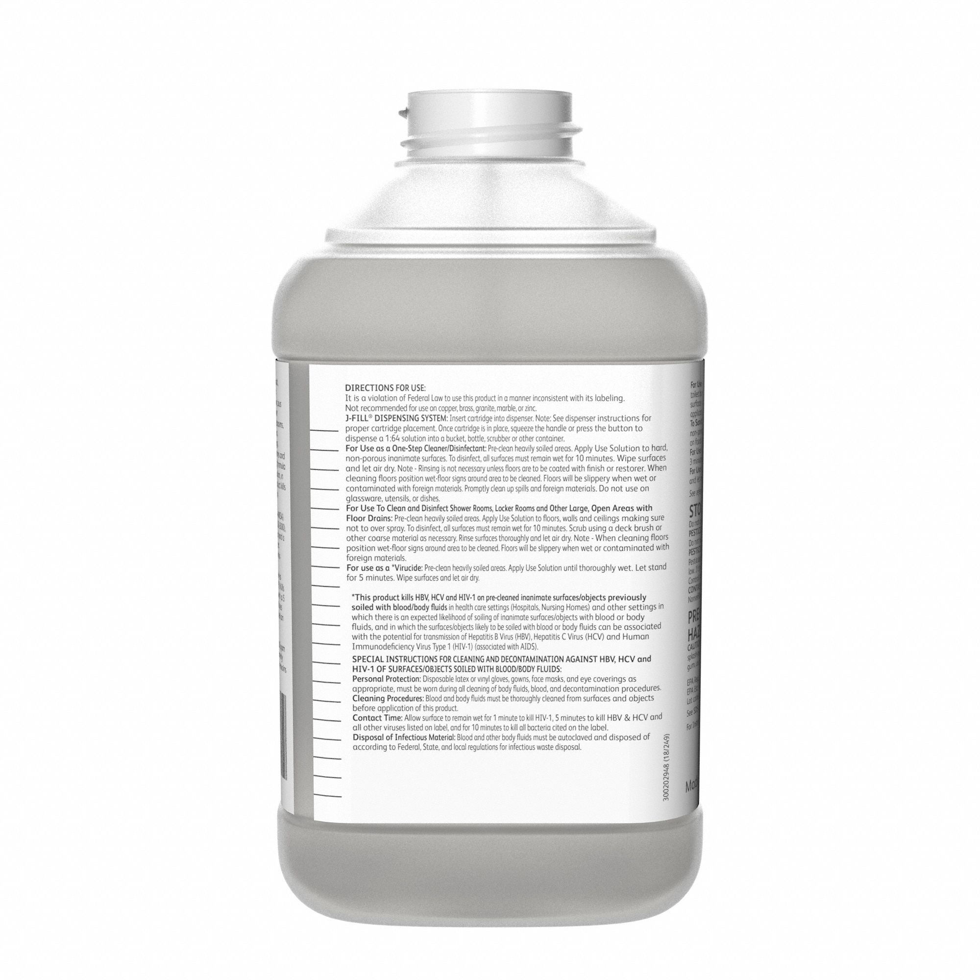 DIVERSEY Multi-Surface Disinfectant Cleaner: Alpha-HP, 67, Fits J-Fill ...