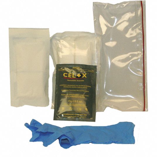 FIRST VOICE, Plastic Bag, 1 People Served, Bleeding Control Kit ...