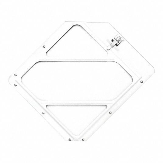 Full Frame Trailer Flip Placard Holder, 12 1/2 in Wd, Vehicle Placard ...