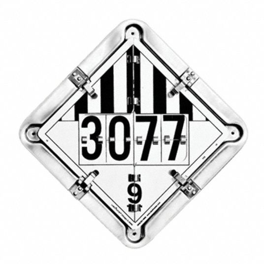 LABELMASTER Vehicle Placard Flipchart: Full Frame Trailer Flip Placard ...