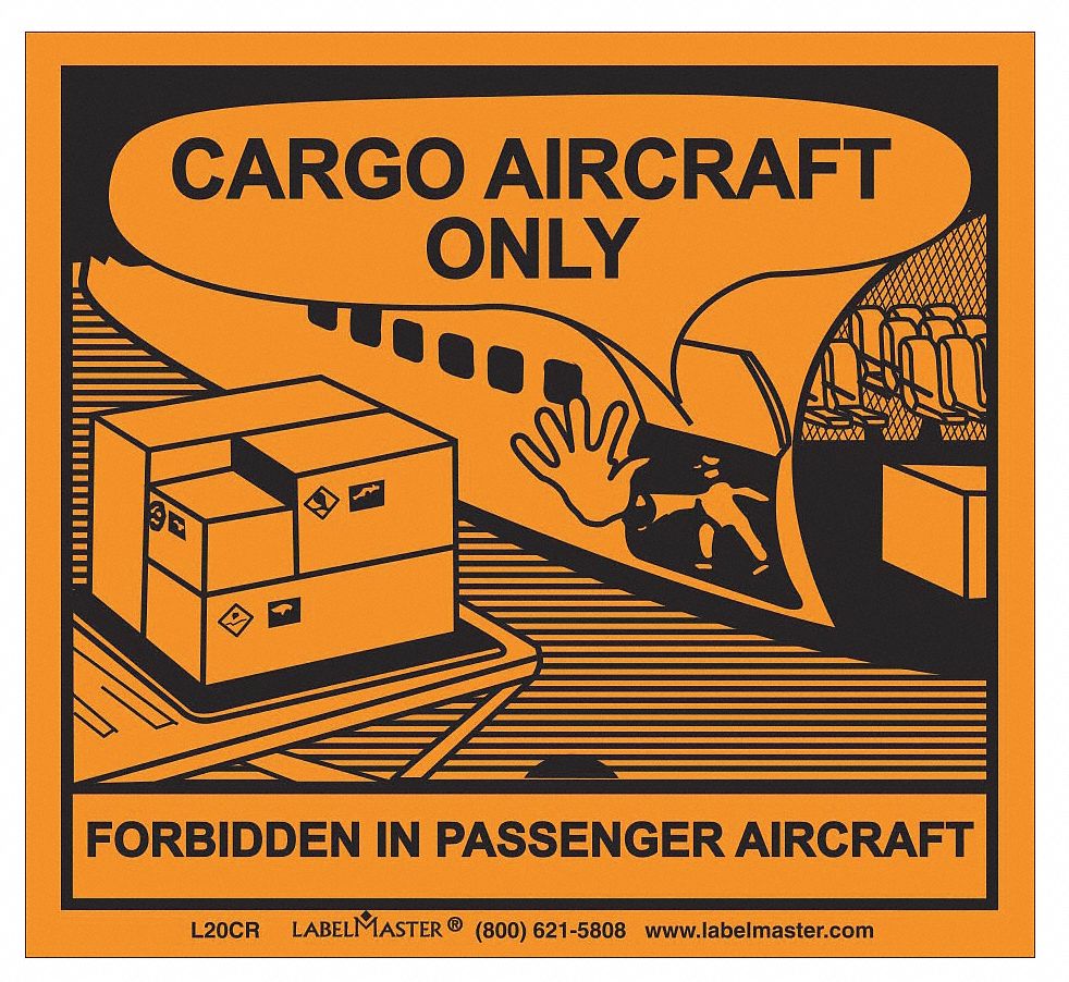 LABELMASTER, Cargo Aircraft Only Forbidden In Passenger Aircraft, Paper ...