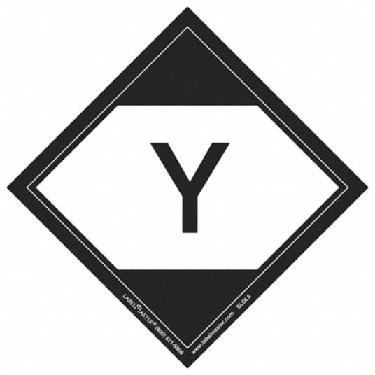 LABELMASTER, Message, 3 15/16 in x 3 15/16 in, DOT Handling Label ...