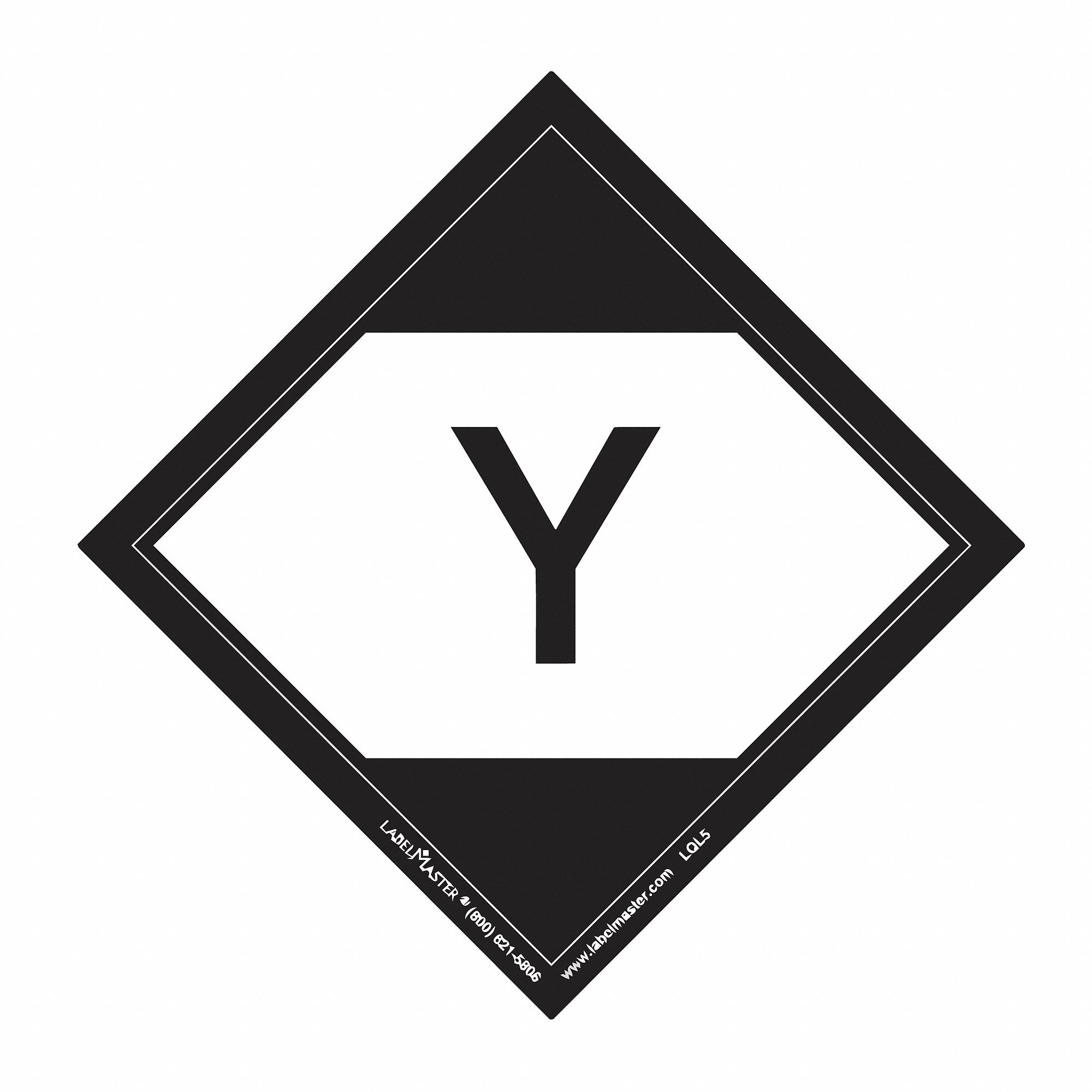 LABELMASTER, Message, 3 15/16 in x 3 15/16 in, DOT Handling Label ...