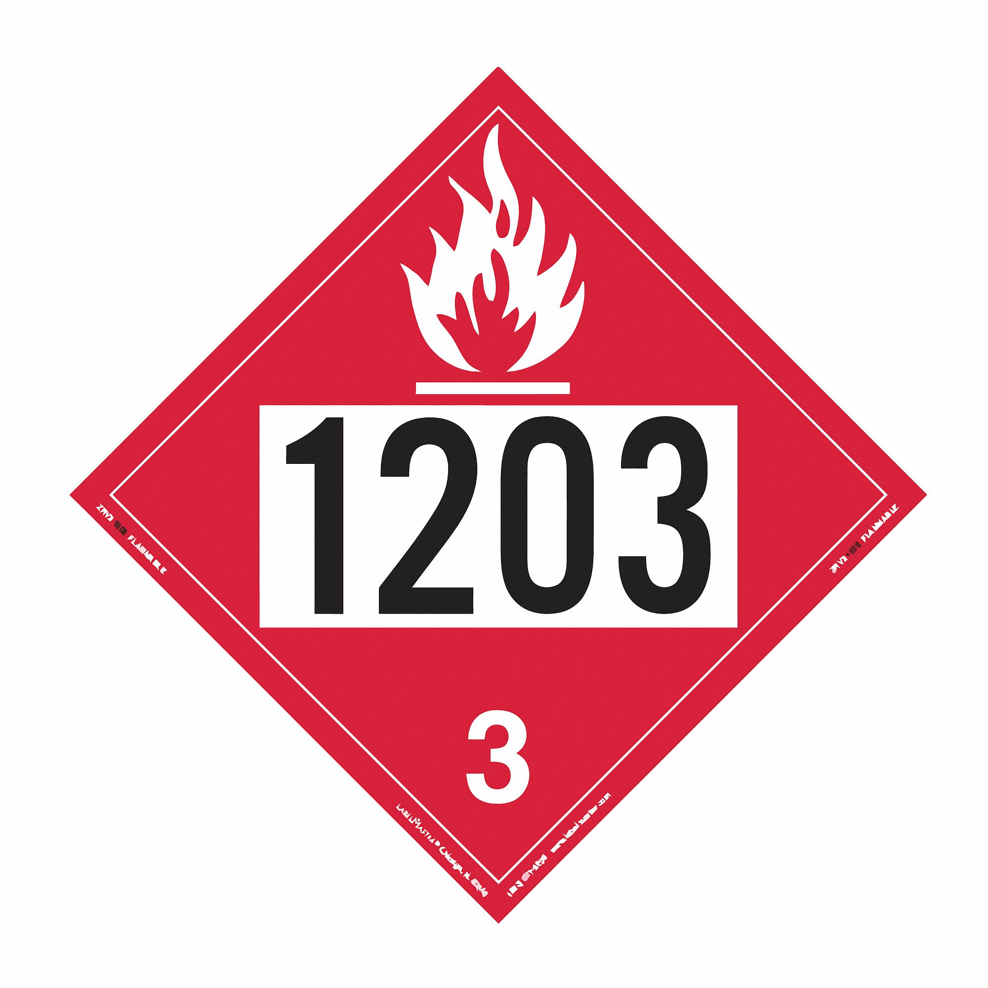 LABELMASTER, 10 3/4 in x 10 3/4 in, 10 3/4 in Label Ht, DOT Container ...