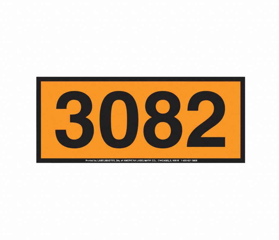 LABELMASTER Letrero,160mm An,UN 3082,Vinlo Removible - Cartelones para ...