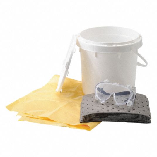 CONDOR, 5 gal Volume Absorbed Per Kit, 2 gal Bucket, Spill Kit - 35ZR68 ...