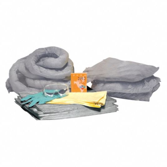 CONDOR, 29 gal Volume Absorbed Per Kit, 30 gal, Spill Kit Refill ...