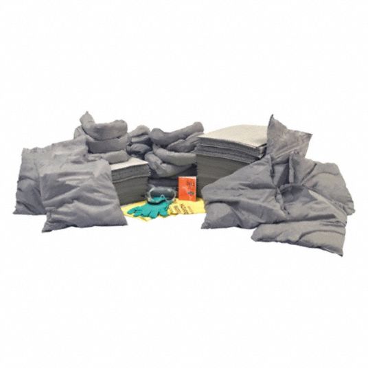 CONDOR, 55 gal Volume Absorbed Per Kit, 65 gal, Spill Kit Refill ...