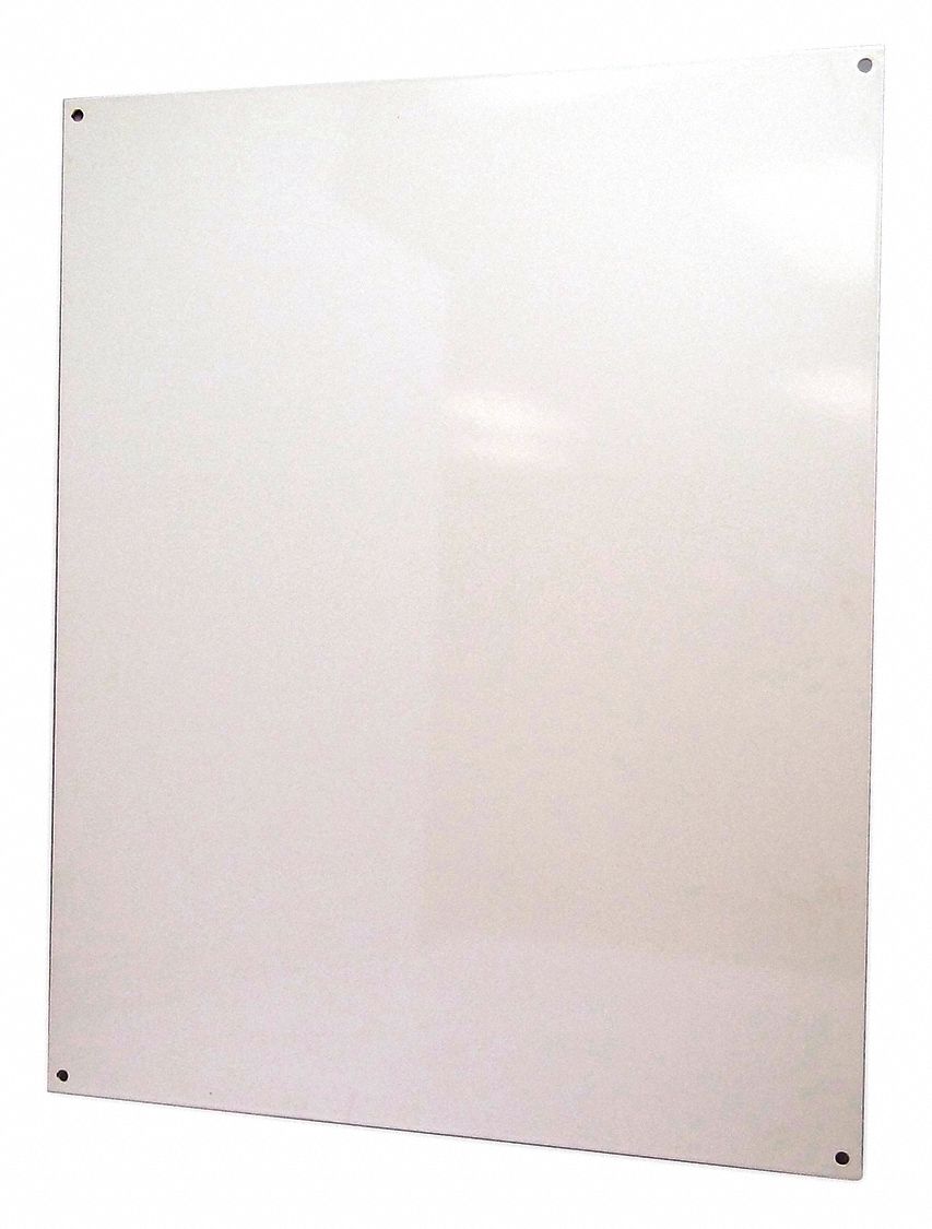 Back Plate, Steel, White Painted Finish - Grainger