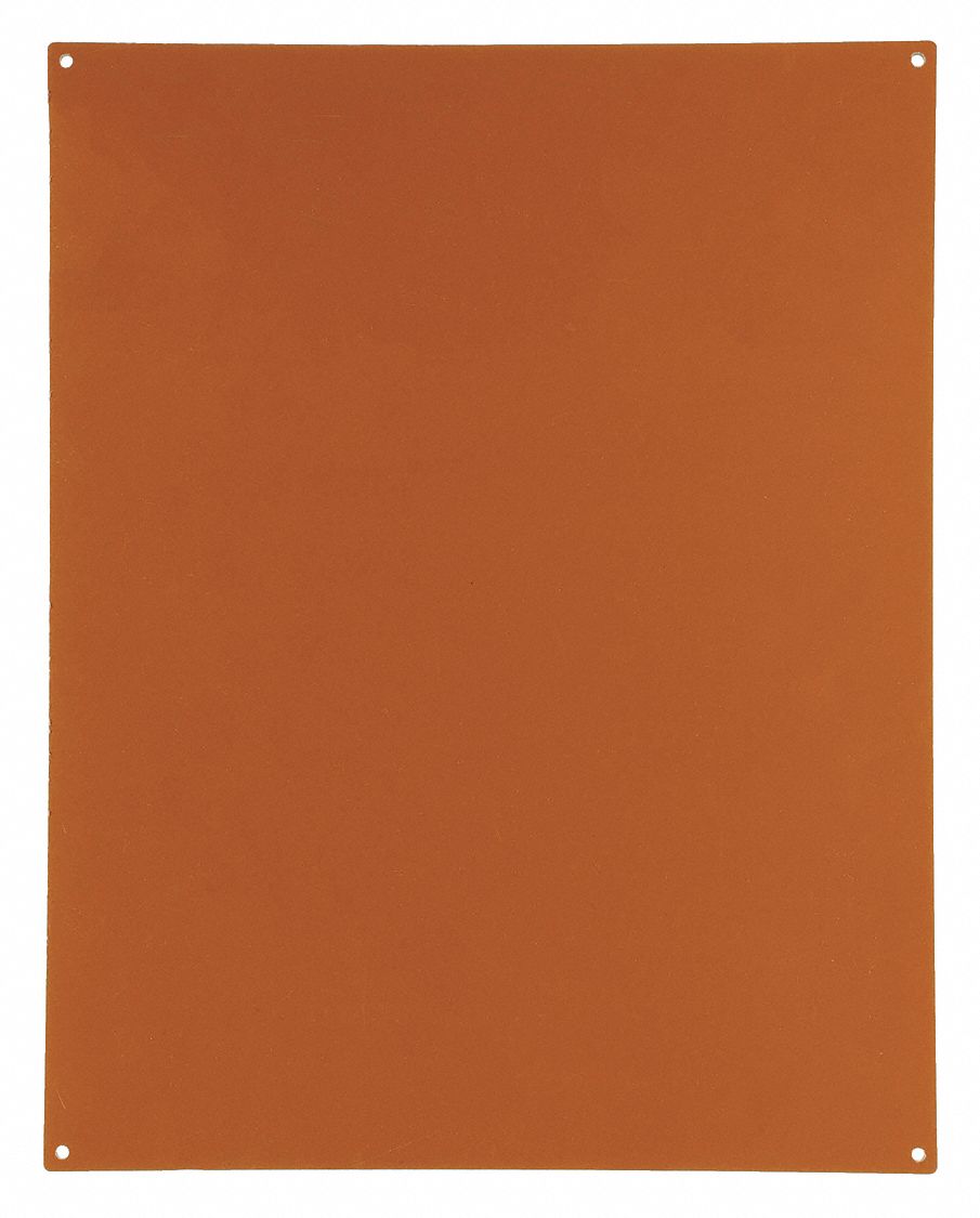 Back Plate, Phenolic, PVC Coated One Side Finish - Grainger